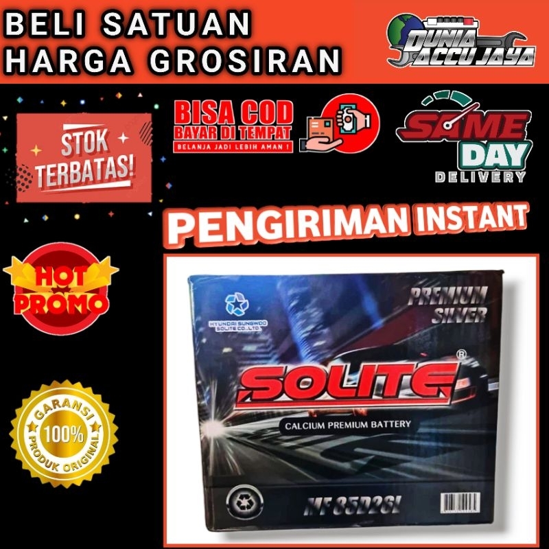 Jual Aki mobil Kering mf Solite calcium 85d26L / 80d26L / NX110-5L ...