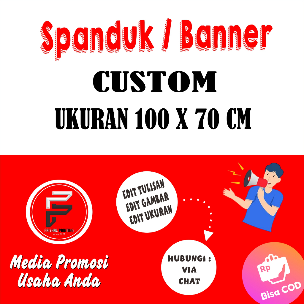 Jual Spanduk pkh kustom ukuran 100 x 70 cm / Banner ukuran 100 x 70 cm ...