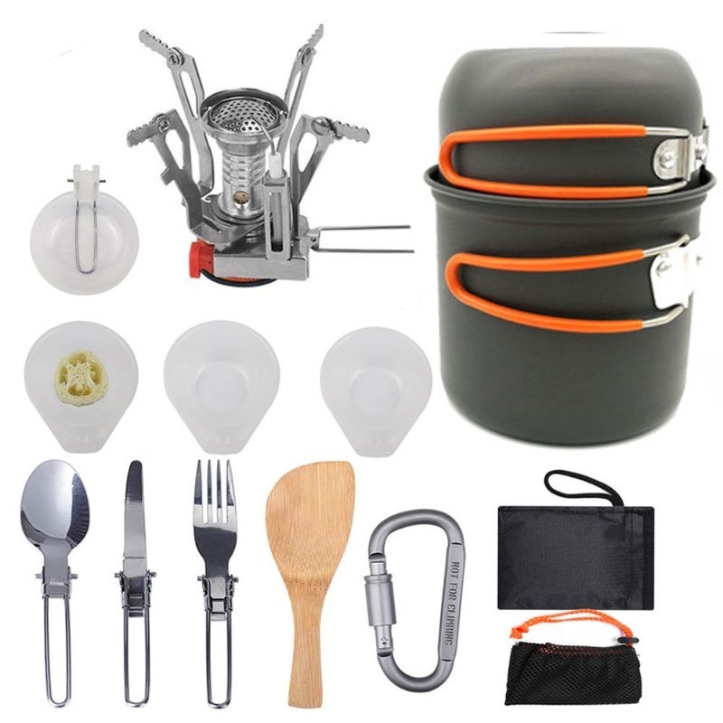 Jual PAKET ALAT MASAK MAKAN CAMPING COOKWARE OUTDOOR ULTRALIGHT ...