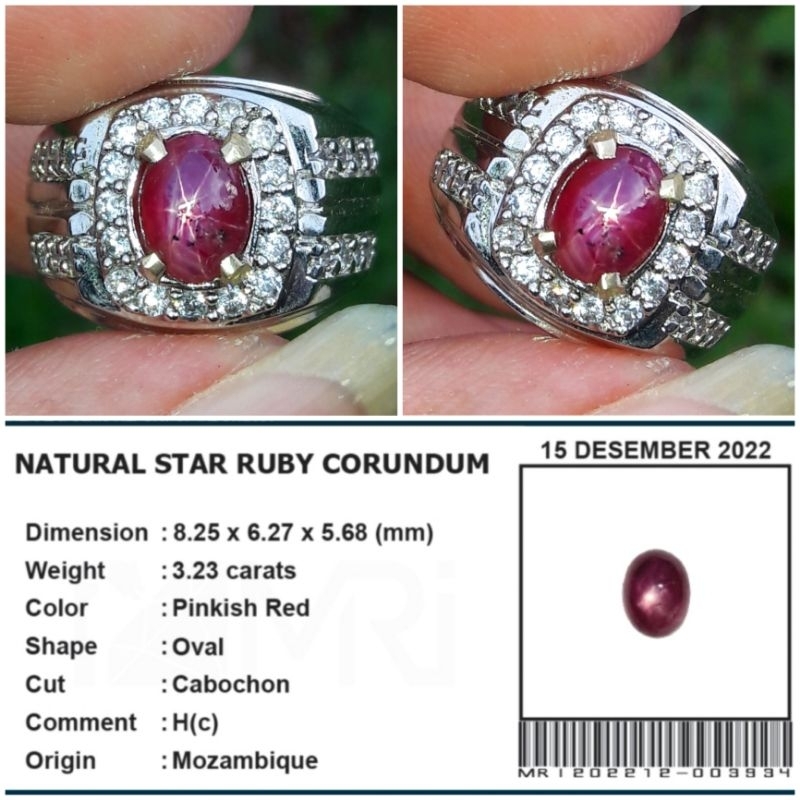 Jual CINCIN BATU STAR RUBY CORUNDUM SIZE KANTORAN PLUS MEMO | Shopee ...