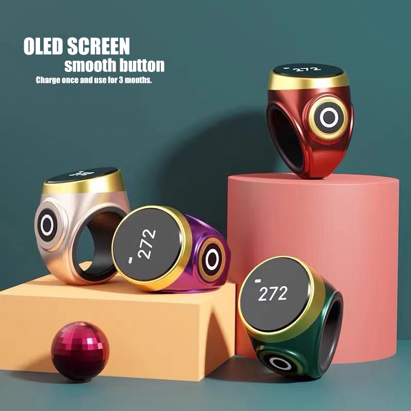 Jual Smart Tasbih Tally Counter Ring for Muslims Zikr Digital Tasbeeh ...