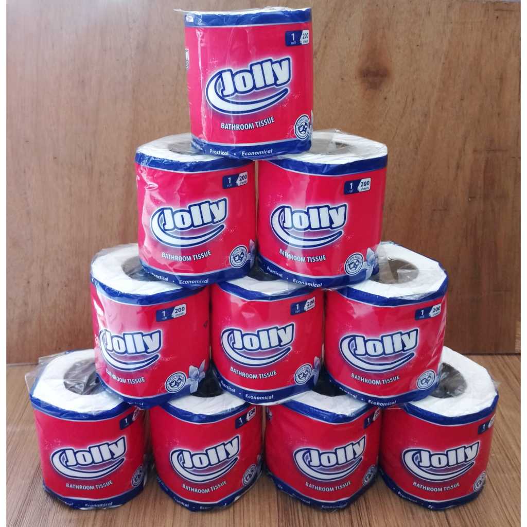 Jual [10 roll] Tissue Tisu Gulung Jolly Roll Tisu Warung Tisu Makan ...