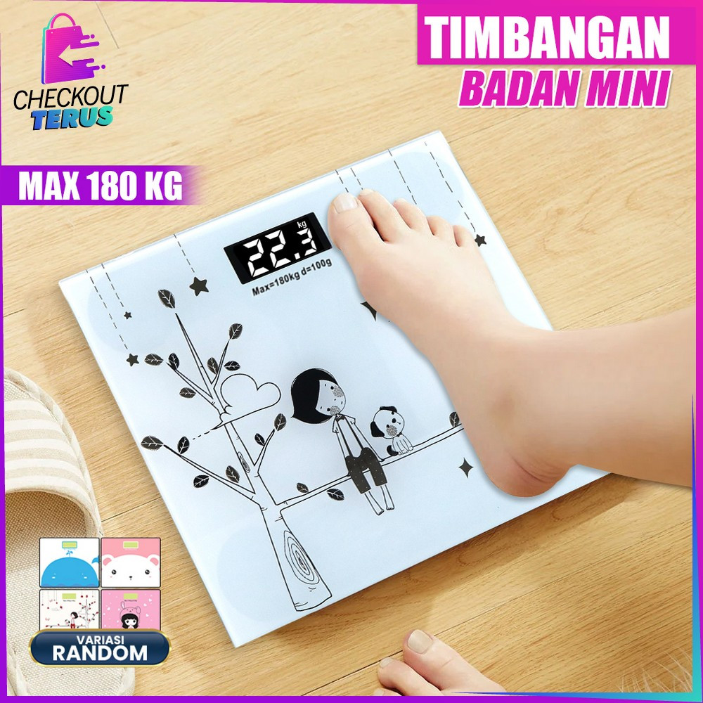 Jual CT C967 Timbangan Berat Badan Digital LCD 21x25 Karakter Kartun ...