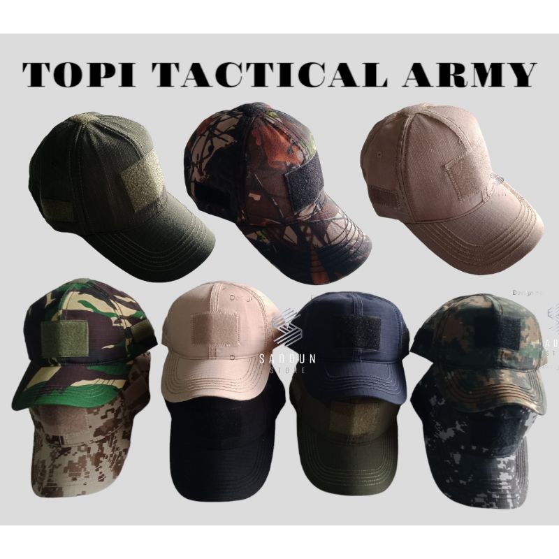 Jual Topi Tactical Velcro - Taktikal Army Militer - Topi Pria Tni ...