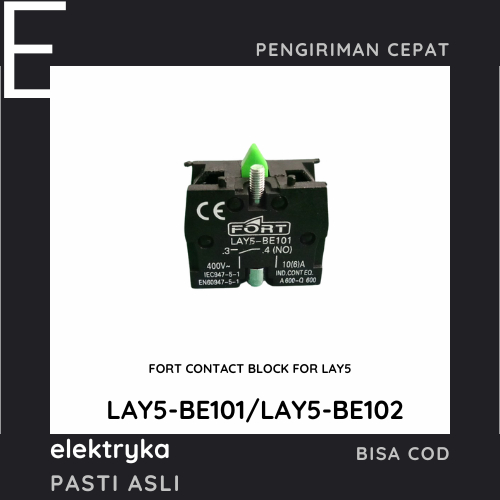 Jual FORT Contact Block For LAY5 LAY5-BE101/LAY5-BE102 | Shopee Indonesia
