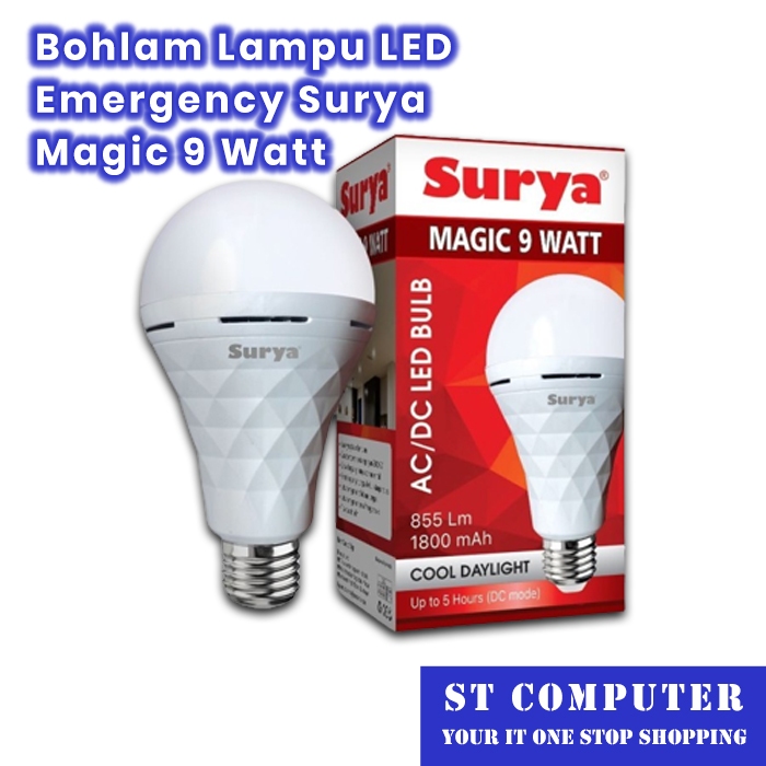 Jual Bohlam Lampu LED Emergency Surya Magic 9 Watt | Shopee Indonesia