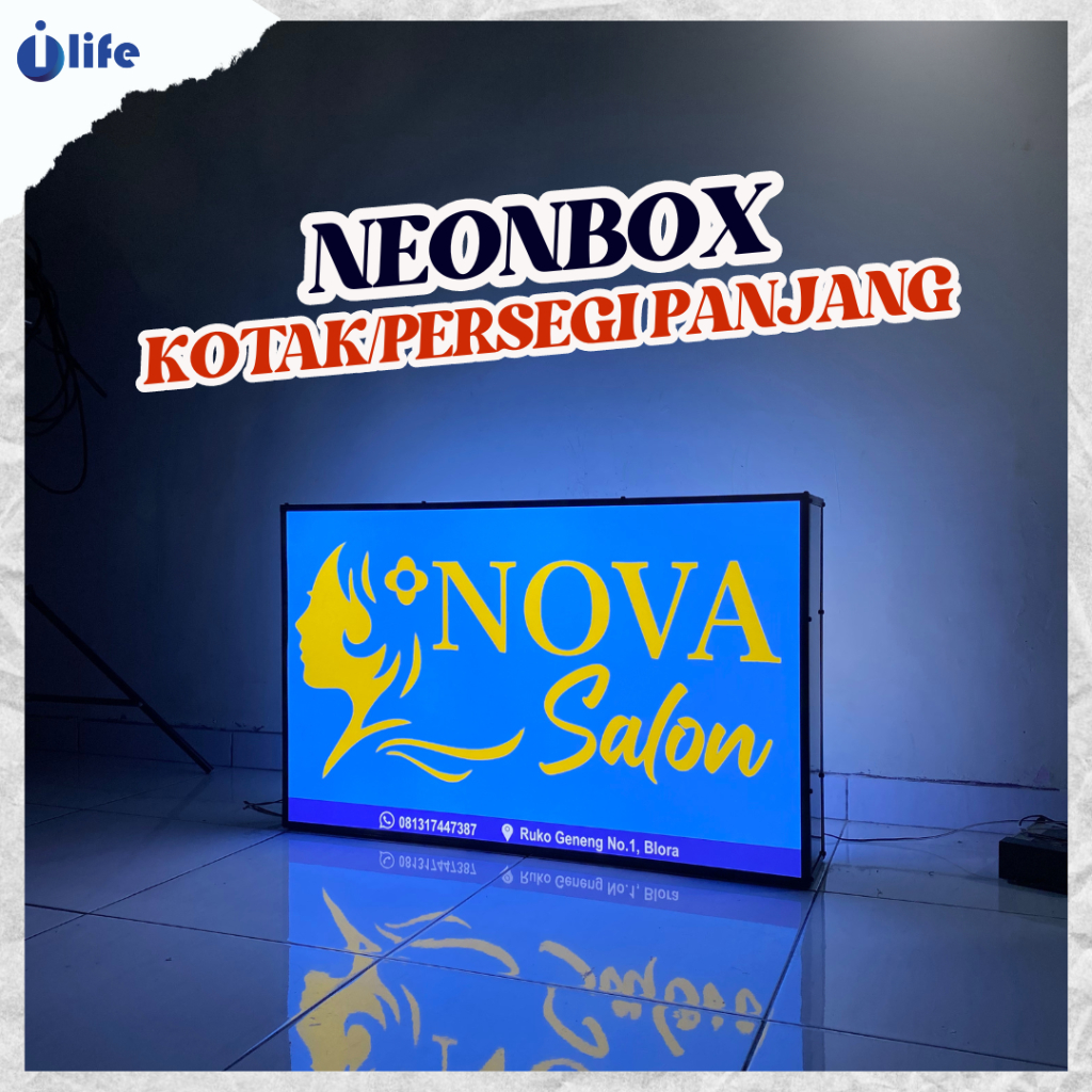 Jual NEON BOX PERSEGI/PERSEGI PANJANG CUSTOM UKURAN | Shopee Indonesia