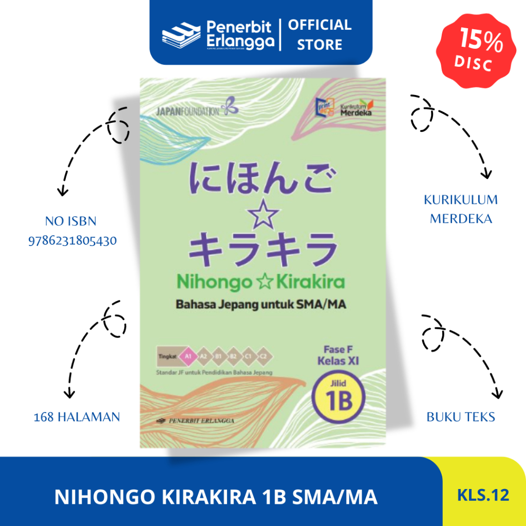Jual [Erlangga Official] Nihonggo Kirakira 1B Sma/Ma Kelas 11 - Kurikulum Merdeka | Shopee Indonesia