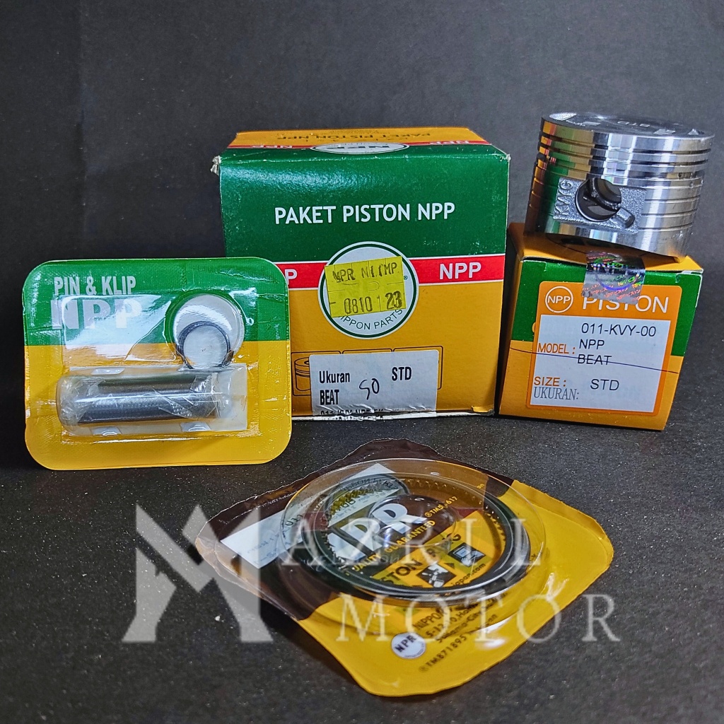 Jual (PROMO) SEHER SET PISTON KIT BEAT KVY UKURAN STD 25 50 75 100 125 ...