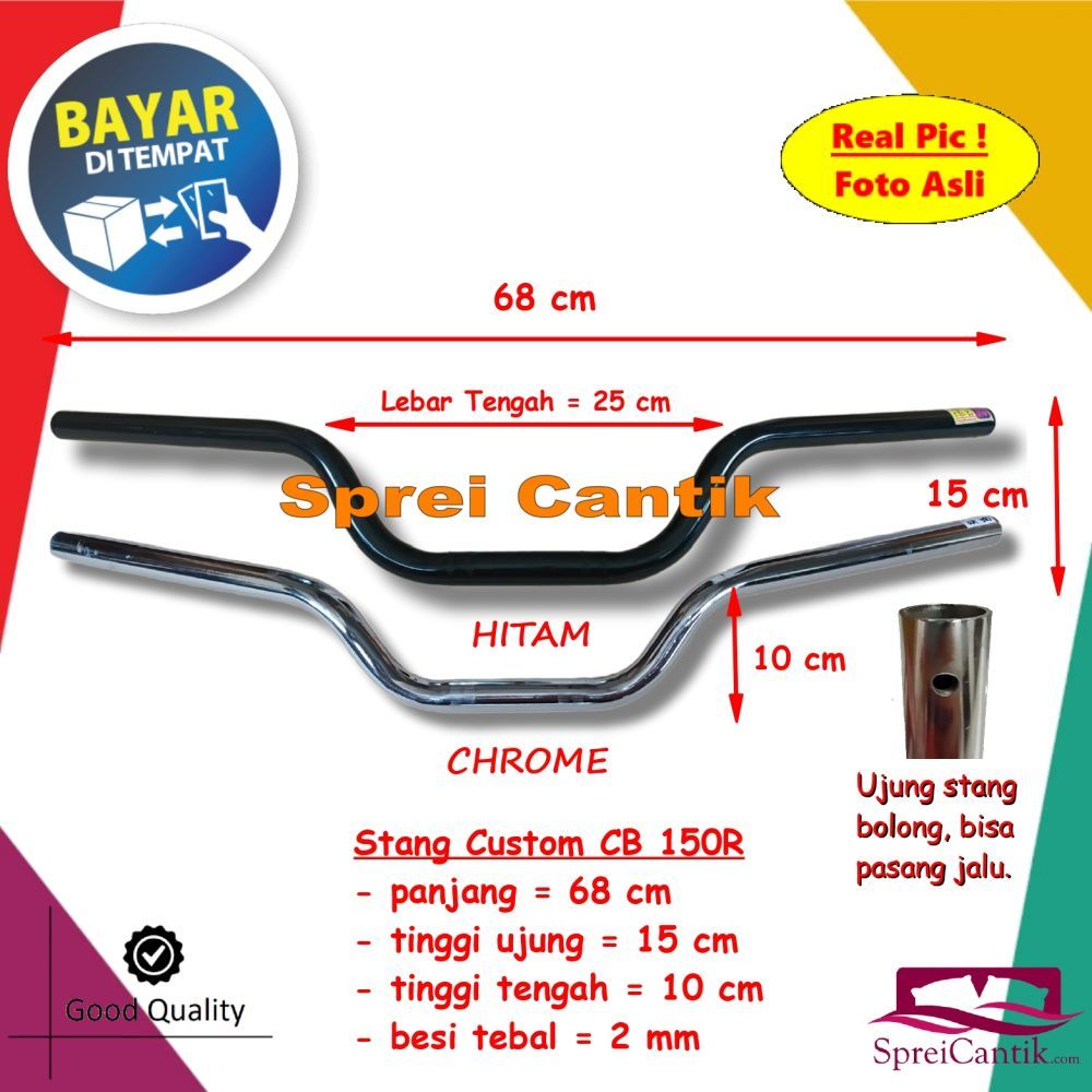 Jual Stang Stir Motor Custom CB150R - Setang Setir Variasi Universal CB ...