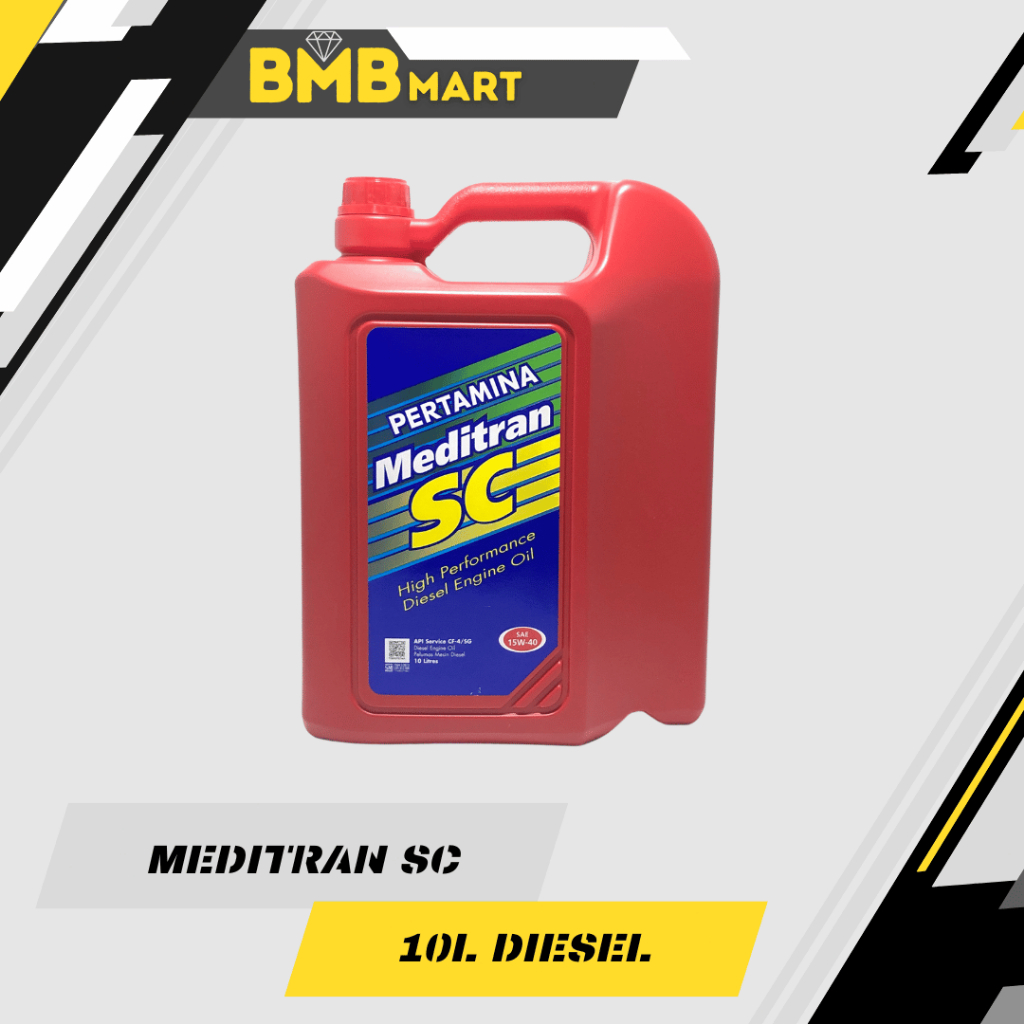 Jual OLI PERTAMINA MEDITRAN SC 10 Liter 15W-40 diesel ASLI ORIGINAL ...