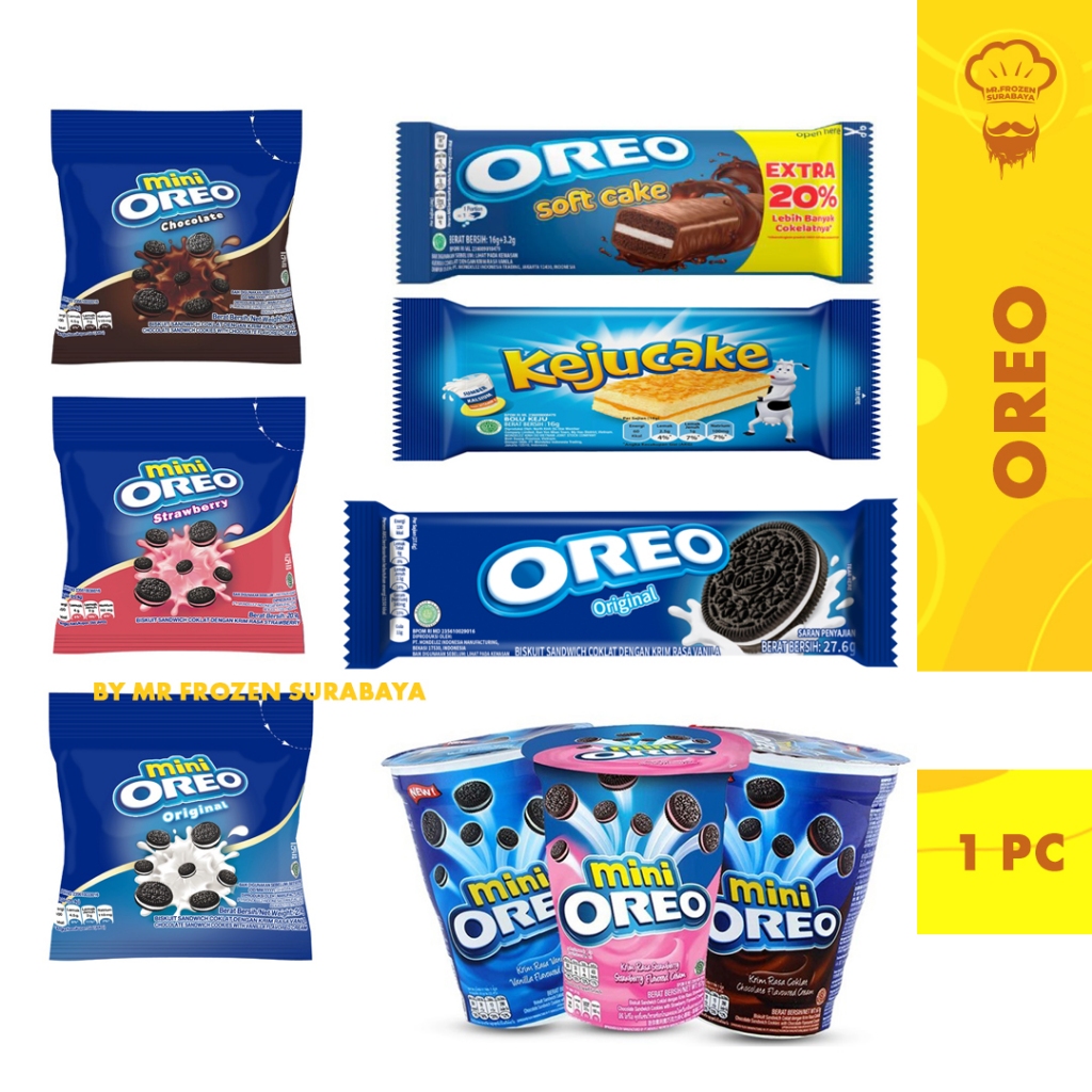 Jual OREO - Biskuit Oreo Mini Oreo | Biskuit Sandwich Oreo | Bolu Cake ...
