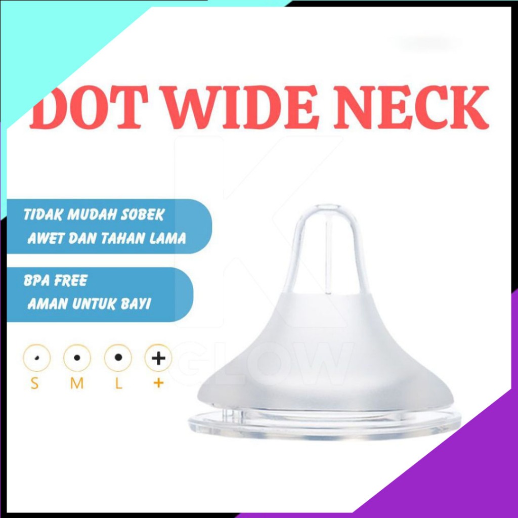 Jual Amores Pigeon Dot Bayi Peristaltic Slim Neck Wide Bayi botol susu ...