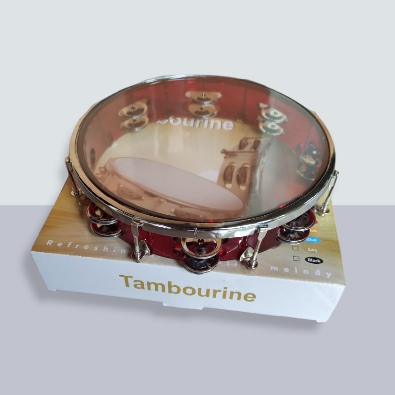Jual Tamborin Tambourine Head Mika 10inc | Shopee Indonesia