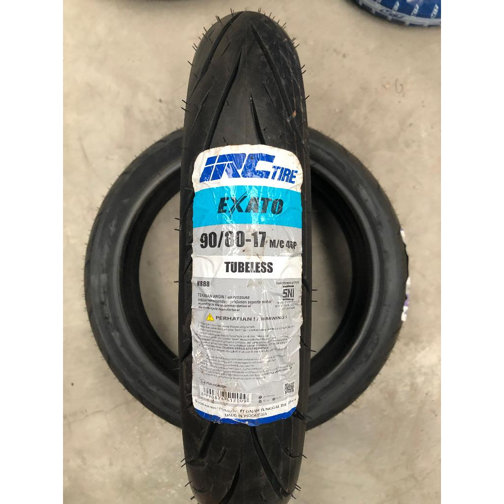 Jual IRC 90 80 17 Exato NR88 Tubeless ban luar motor bebek ninja ...