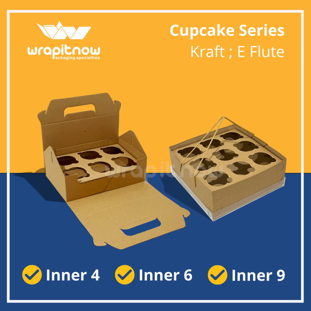 Jual Dus Inner sekat cupcake lubang 4 lubang 6 lubang 9 box muffin ...