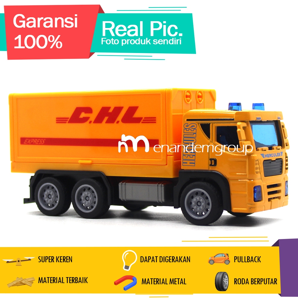 Jual Diecast Miniatur Mainan Mobil Alat Berat Konstruksi Truk Box ...