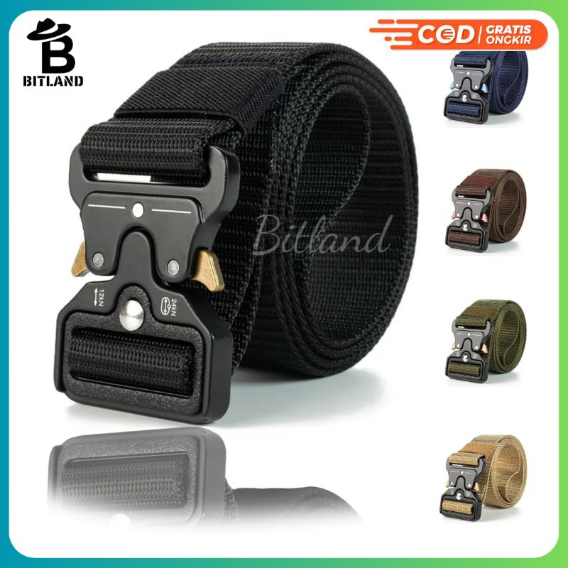 Jual BITLAND Ikat Pinggang Pria Tactical Military/Sabuk Metal Bahan Canvas-HJY-1 | Shopee Indonesia