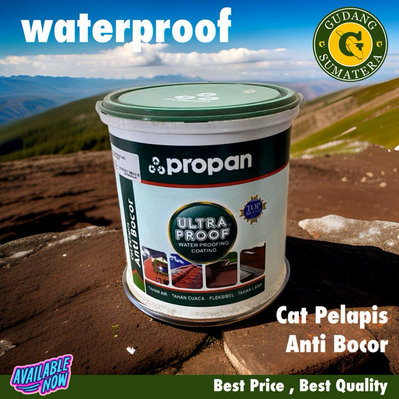 Jual CAT TEMBOK WATERPROOF ULTRAPROOF PROPAN 4 KG / WARNA PUTIH / ANTI ...
