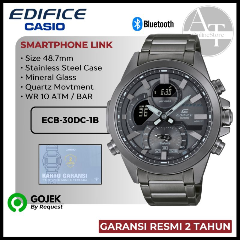 Jual Jam Tangan Pria Casio EDIFICE ECB-30DC-1B ECB30DC ORIGINAL Resmi | Shopee Indonesia