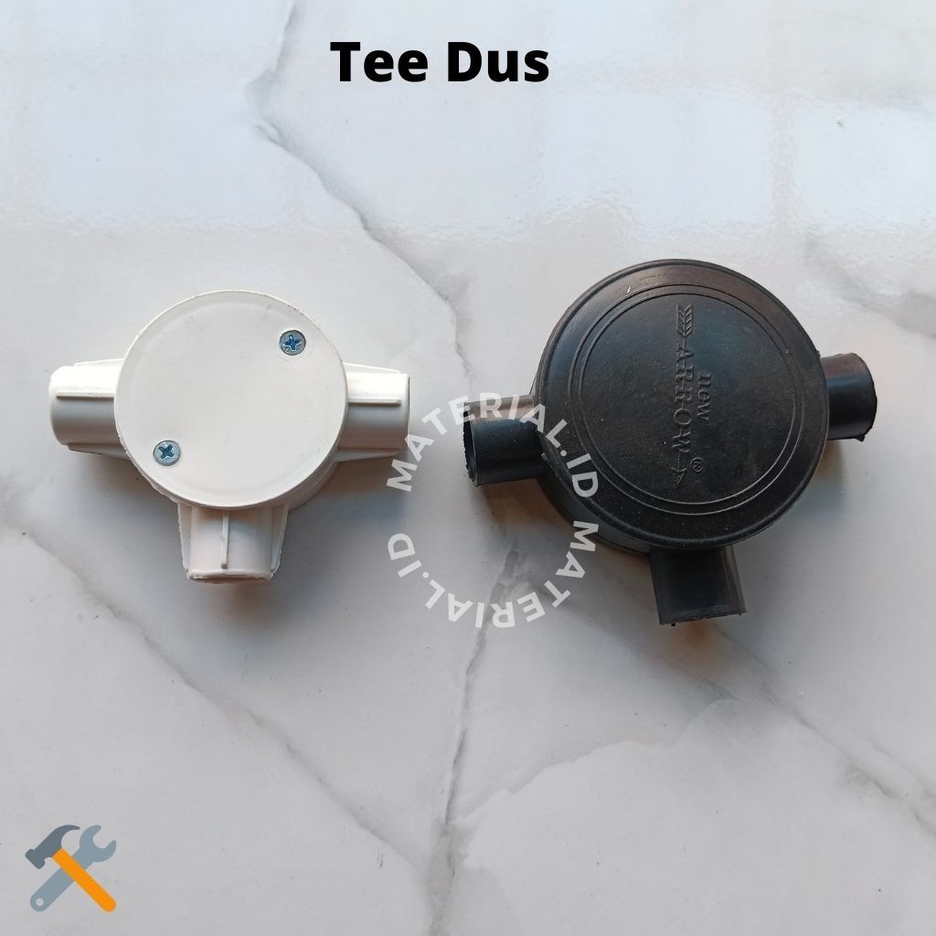 Jual T Tee Dus Listrik Hitam Putih Skrup C3 Cabang 3 three Way Conduit ...