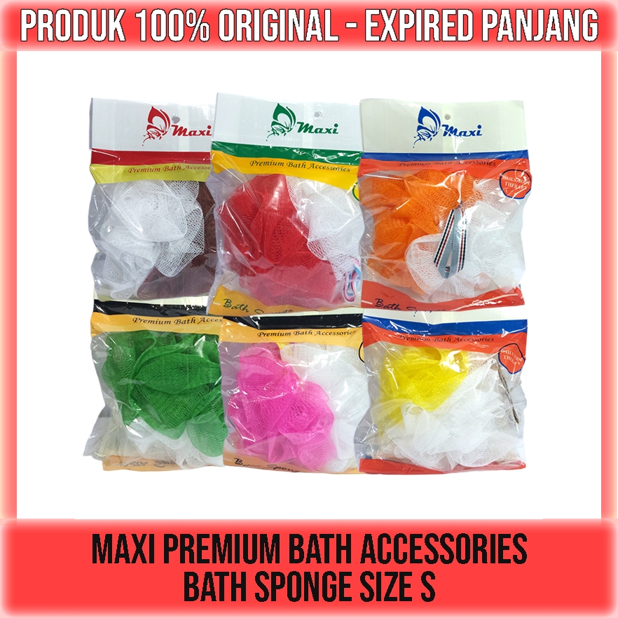 Jual ORIGINAL Maxi Sponge Mandi Size S /Spons Mandi / Bath Sponge ...