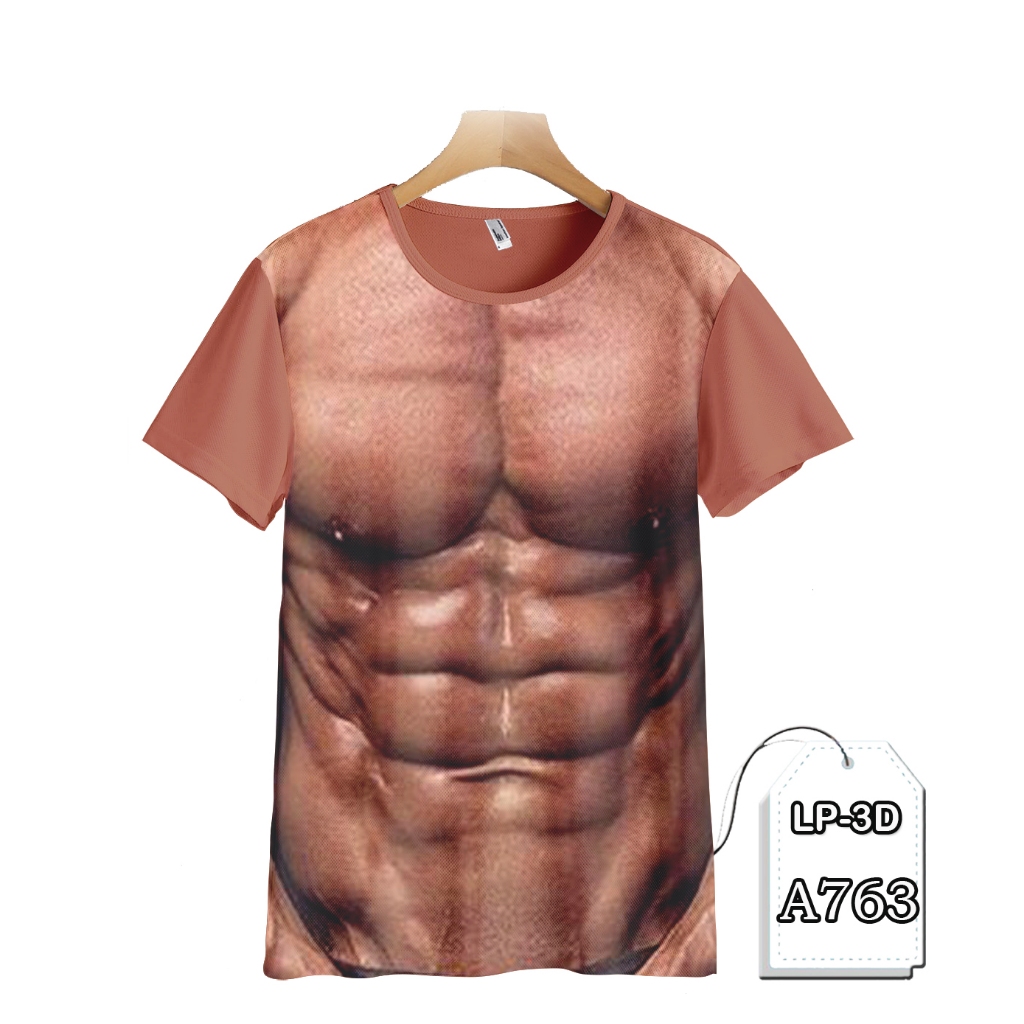 Jual Baju Sixpack 3D Printing Baju Dewasa Unik dan Lucu | Shopee Indonesia