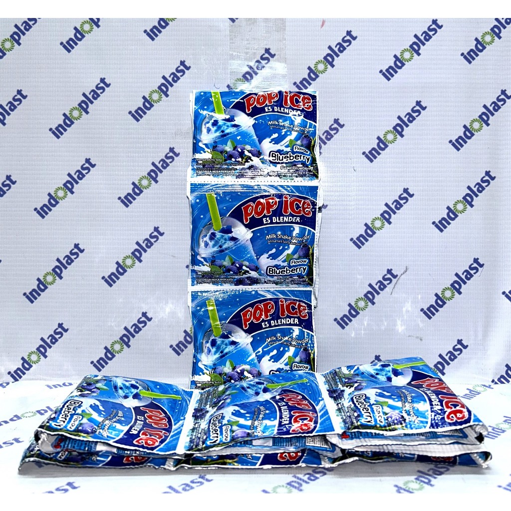 Jual Pop Ice Milk Shake Powder Blueberry 25 gr 10 Pcs | Shopee Indonesia