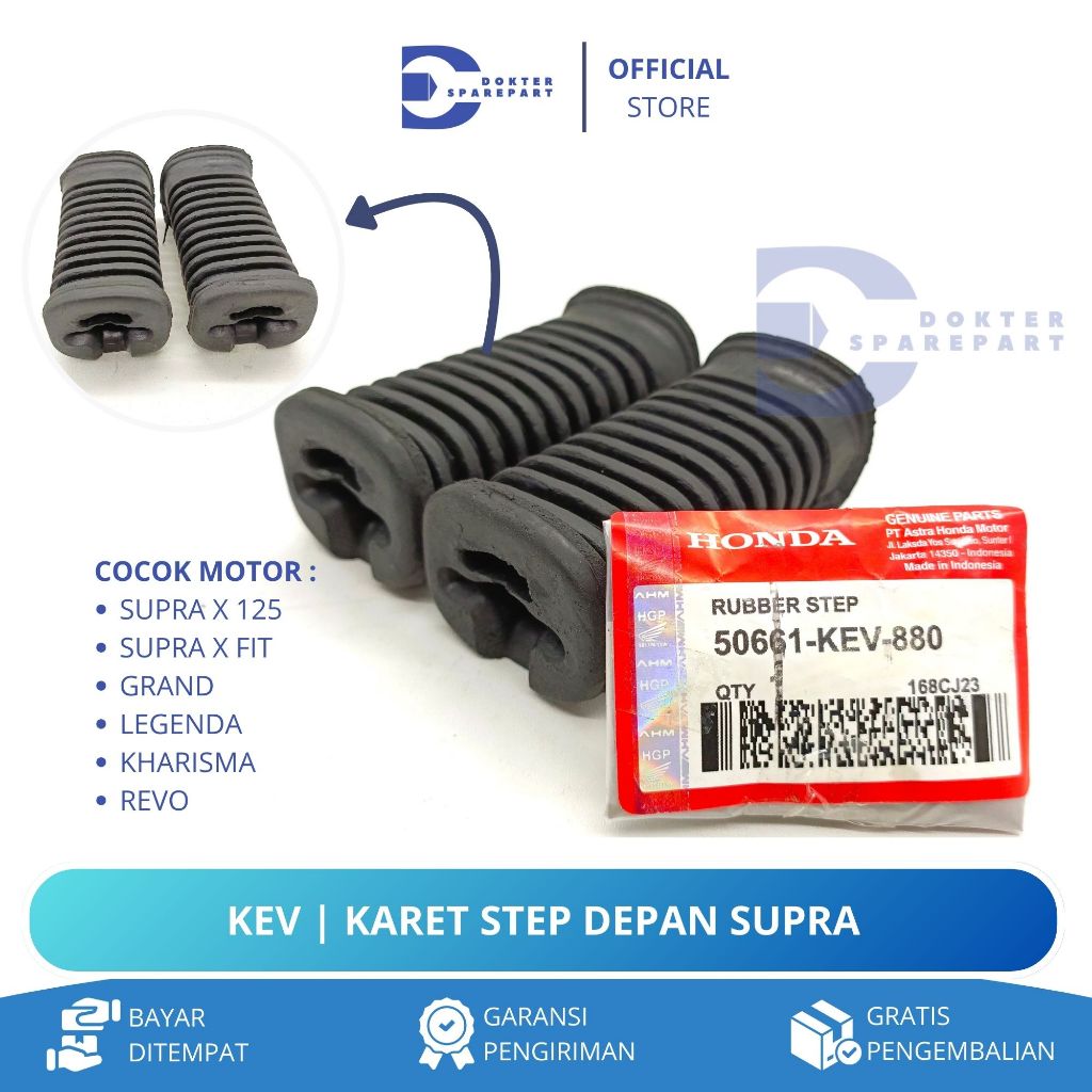 Jual KEV KARET FOOT STEP DEPAN SUPRA X 125 / SUPRA FIT / GRAND ...