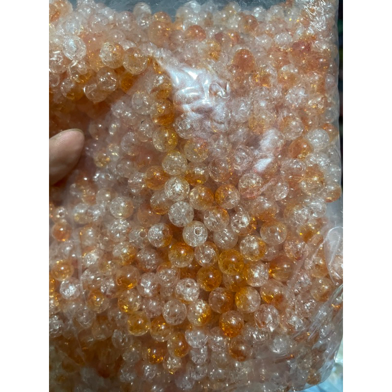 Jual batu pecah bulat 8mm oren putih BULAT CRACK per pon | Shopee Indonesia