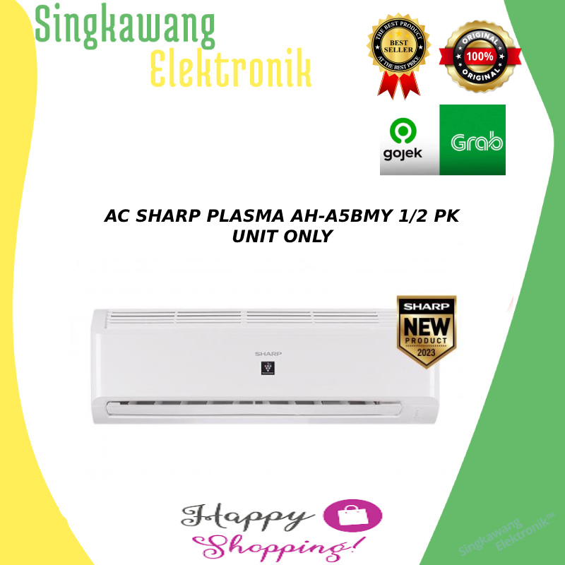 Jual AC SHARP PLASMA AH-A5BMY 1/2 PK UNIT ONLY | Shopee Indonesia
