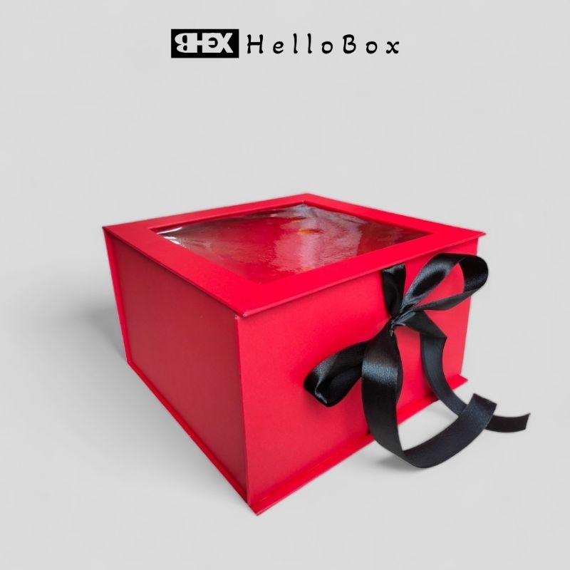 Jual Premium Box Mika || Gift Box semi transparan || Ekslusif Box size ...