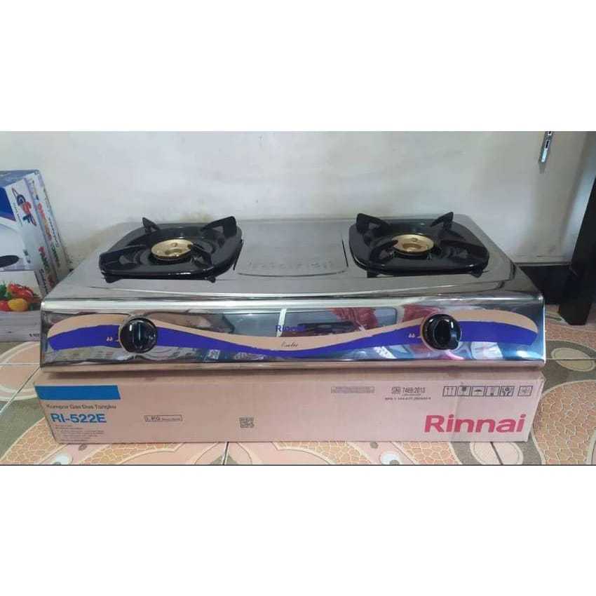 Jual KOMPOR 2 TUNGKU RINNAI 522 E | Shopee Indonesia