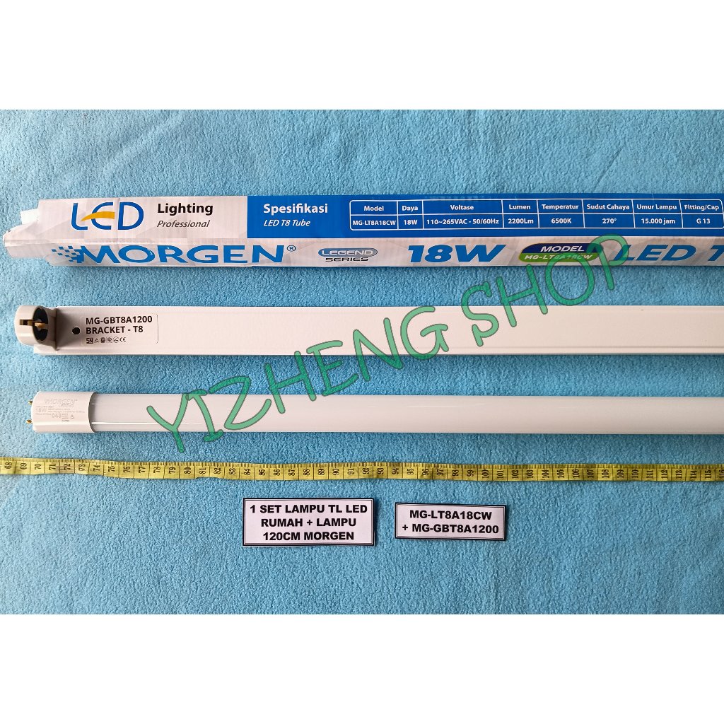 Jual LAMPU TL LED 18W 1 SET (LAMPU + RUMAHNYA) MORGEN 120CM | Shopee ...