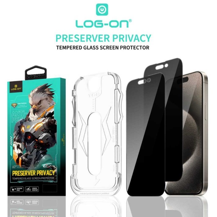 Jual TEMPERGLASS - TG IP LOG ON ANTI SPY / PRIVACY & GLOOSY AUTO ALIGN ...