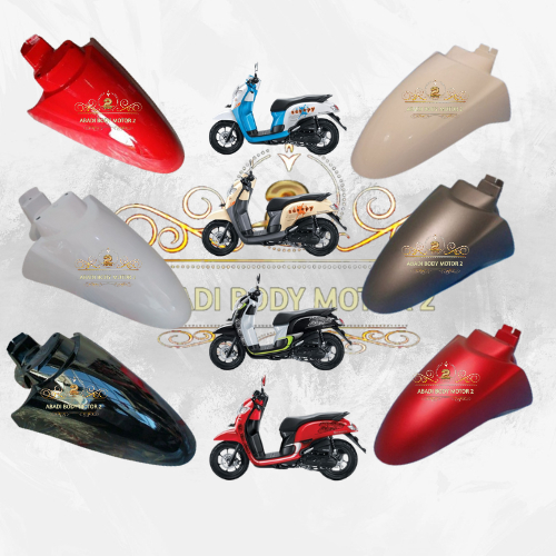 Jual spakbor slebor depan front fender scoopy donat r12 k93 2017 sampai ...