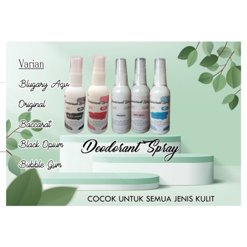 Jual NATURAL DEODORANT SPRAY TAWAS 60ML PENGHILANG BAU KETIAK BURKET ...