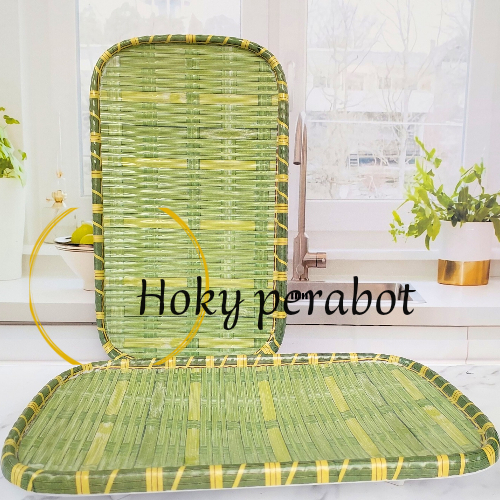 Jual PIRING SAJI MELAMIN KERAMIK ROTAN SUPER TEBAL PIRING SAJI MEJA ...