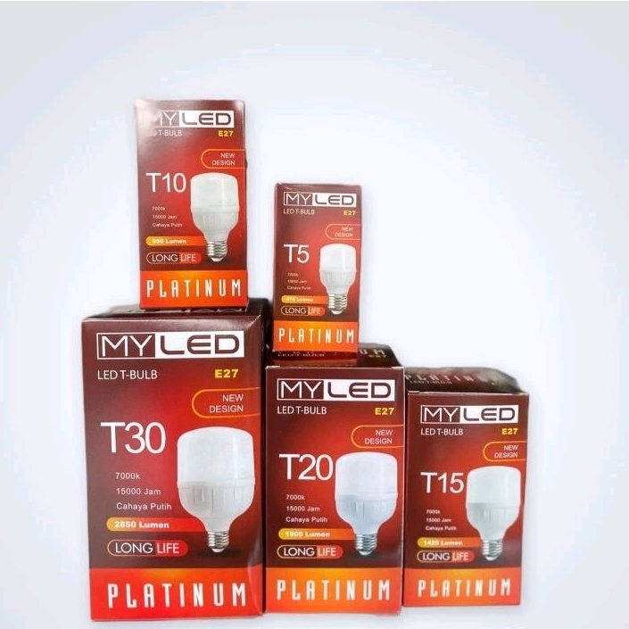 Jual LAMPU LED MY LED PLATINUM 5W 10W 15W 20W 30W LED MURAH PUTIH ...