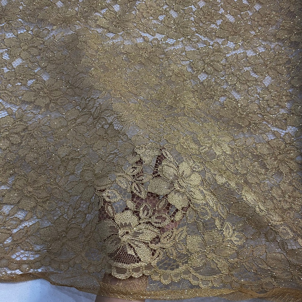 Jual Kain Brokat Brocade Glitter Fancy Lace Bunga Timbul 3d Payet ...