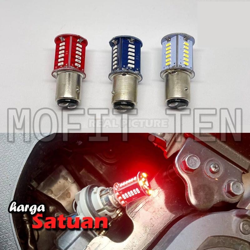 Jual Lampu Rem Stop LED Bayonet 30 Mata Running Kedip Kaki 2 DC-12 V | Shopee Indonesia