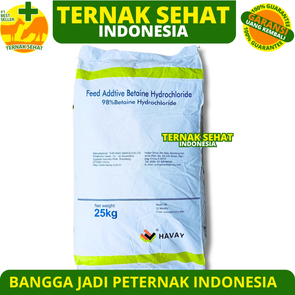 Jual BETAINE HCL PAKAN HAVAY - Betain Ternak Super Amino Protein ...