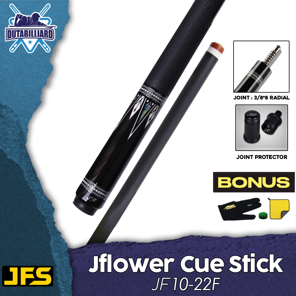 Jual Jflowers JF10-22F Stick Billiard Shaft Carbon Play Low Deflection 12.5mm | Shopee Indonesia