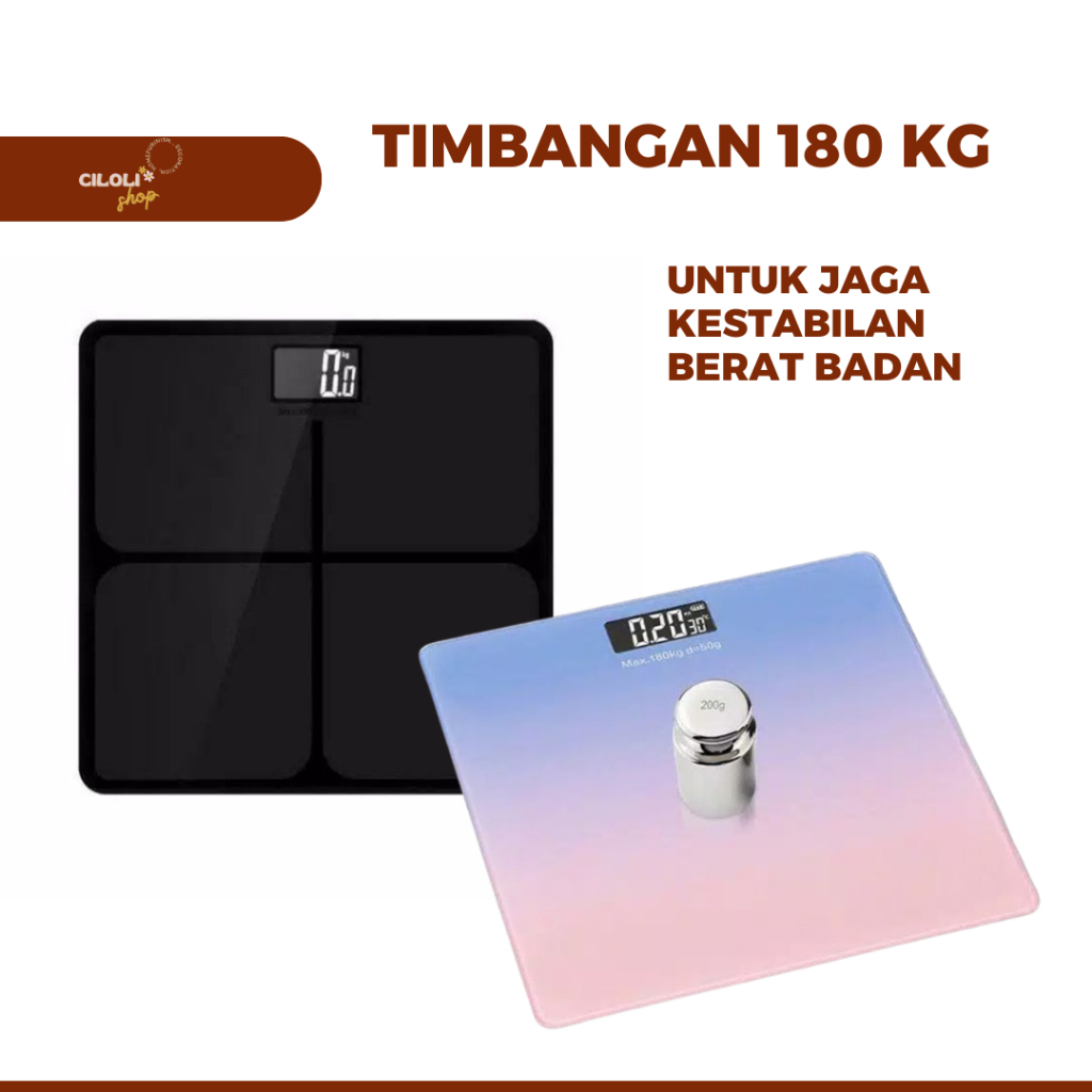 Jual Timbangan Badan Digital 180KG - Pengukur Berat Badan Digital ...