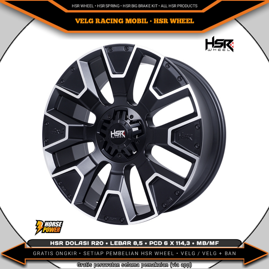 Jual Velg R20 • Mobil 6 Baut Roda • Single Pcd Spesial 6 x 114,3 • For Navara Hsr • Fortius ...