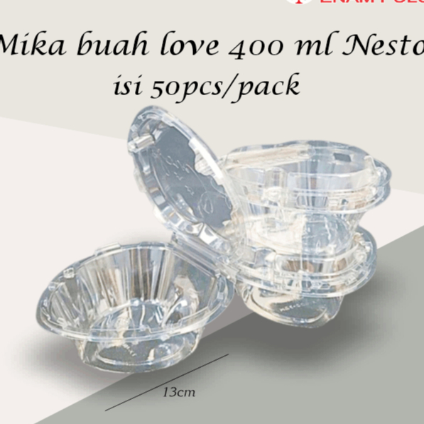 Jual MIKA BUAH LOVE 400ML MIKA BOX BUAH SAYUR SEGAR / FRUIT BOX MIKA ...