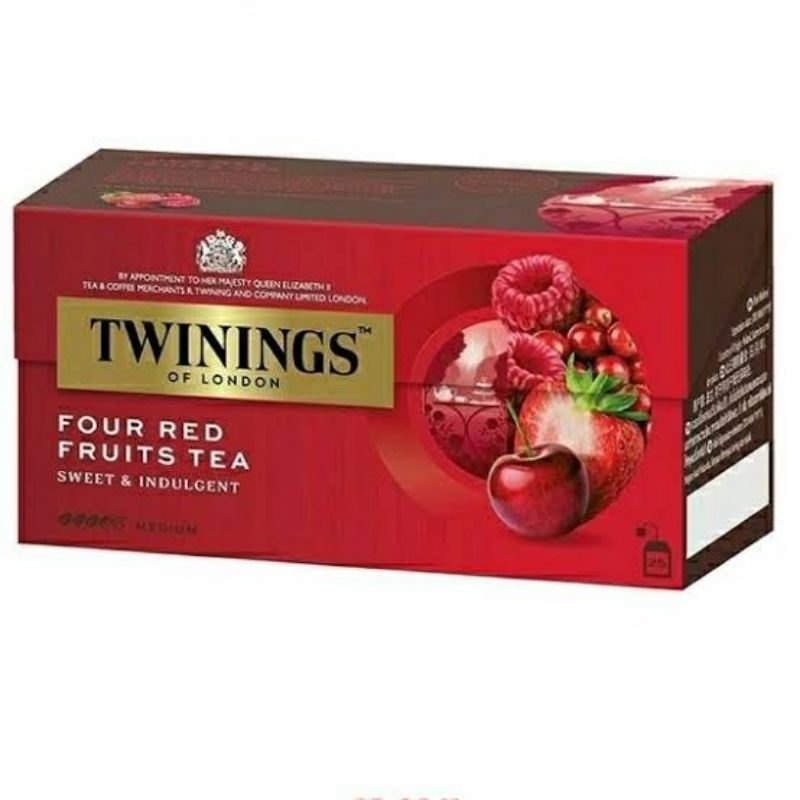 Jual Twinings Of London Four Red Fruits Tea Bag / Teh Celup | Shopee ...