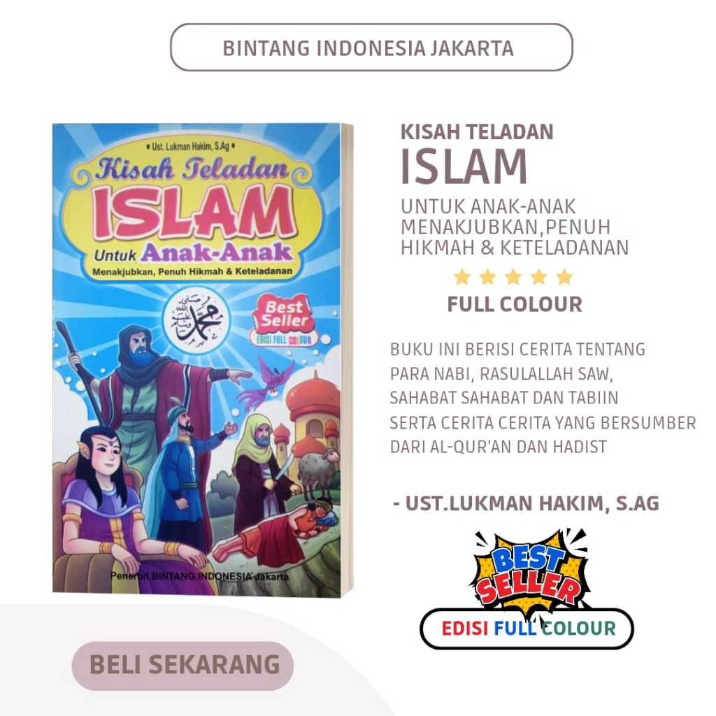 Jual KISAH TELADAN ISLAM UNTUK ANAK-ANAK BERGAMBAR FULL COLOUR | Shopee Indonesia