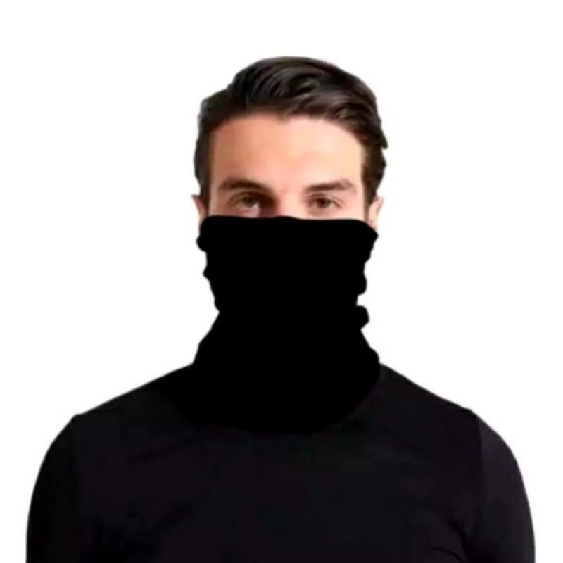 Jual Masker buff bandana moti army dan polos hitam serbaguna masker ...