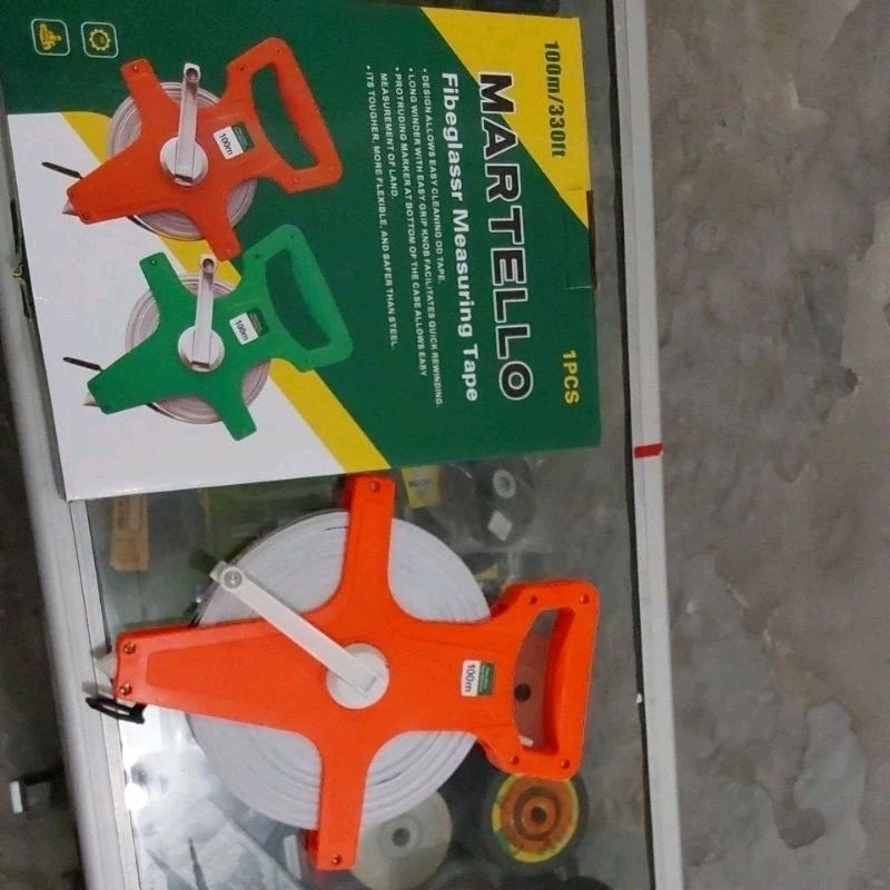 Jual * MARTELLO - METERAN 100M FIBER / METERAN ROLL / METERAN TANAH ...